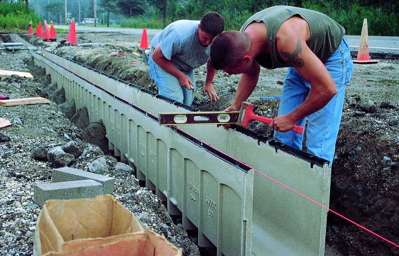 Long-Lasting And Resilient Concrete Drain - Verge Campus